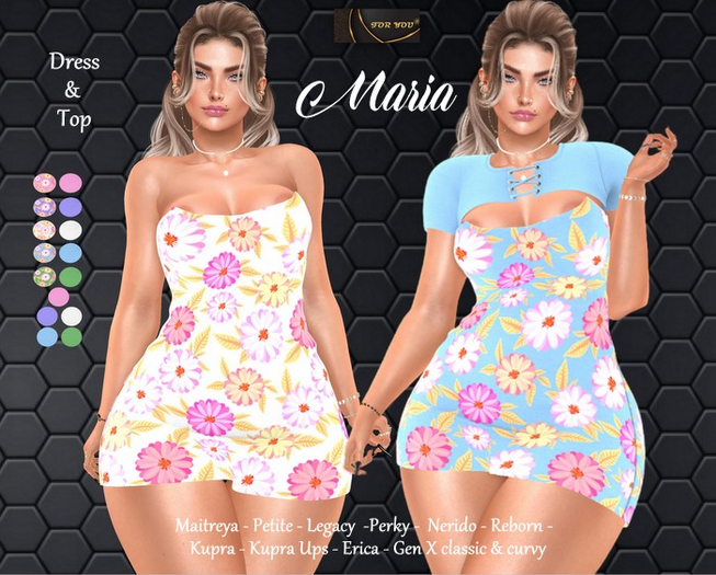 Second Life Marketplace F Maria Outfit Fatpack